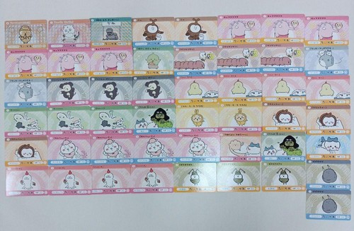 Chikawa Card-dass lot set 49 Hachiware Yoroi Rabbit Elephant Beetle ...