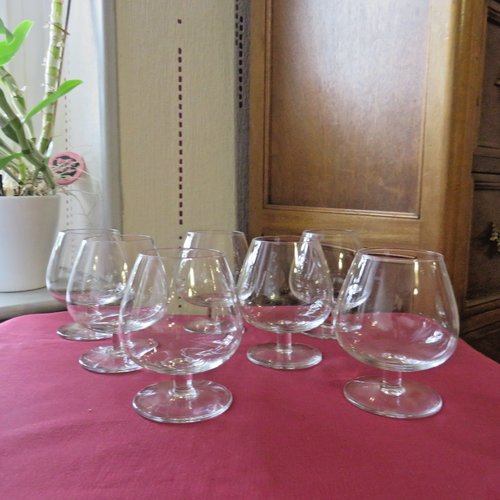 7 Cognac Or Digestif Glasses Crystal From Saint Louis Signed H 10 Cm | eBay