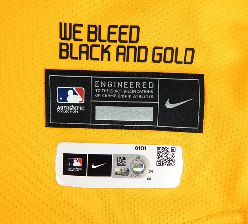 2024 Pittsburgh Pirates Billy Cook #28 Game Issued Yellow Jersey City ...