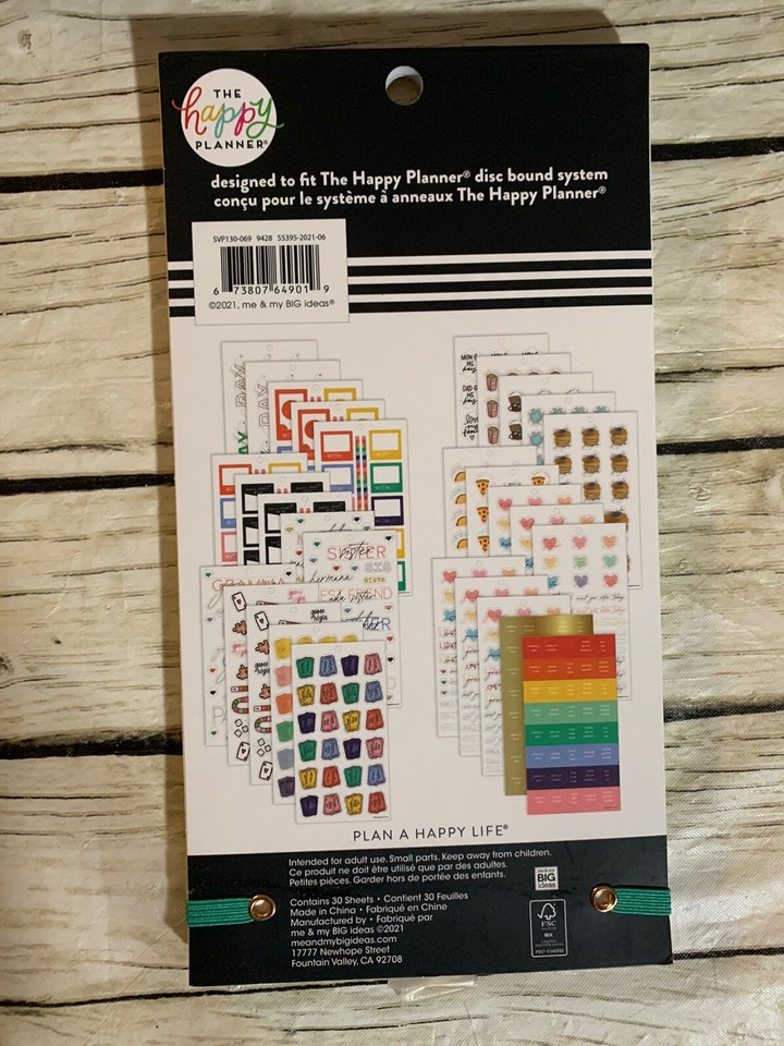 Happy Planner Sticker book-FAMILY SPV130-009 631 Pcs NEW | eBay