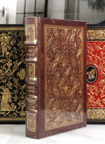 THE FRESCO Sheri Tepper - Easton Press🖋SIGNED 1ST ED SCI FI🖋 SEALED w ...