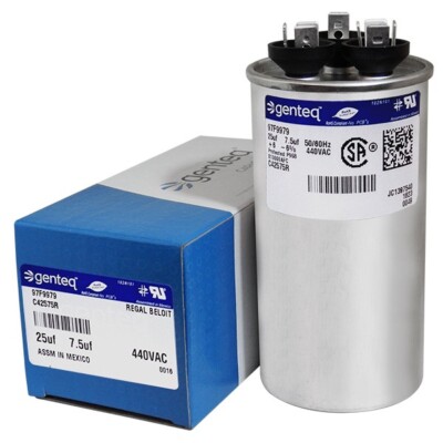 Capcom Capacitor Round 25/7.5 uf 440 volt Fits GE Genteq 97F9979 ...