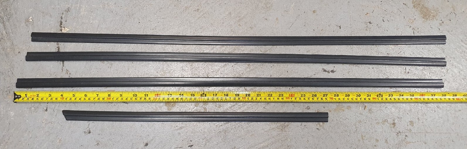 NOS GENUINE FORD RH & LH DRIP RAIL MOULD LOT XD XE XF FALCON ESP (BLACK ...