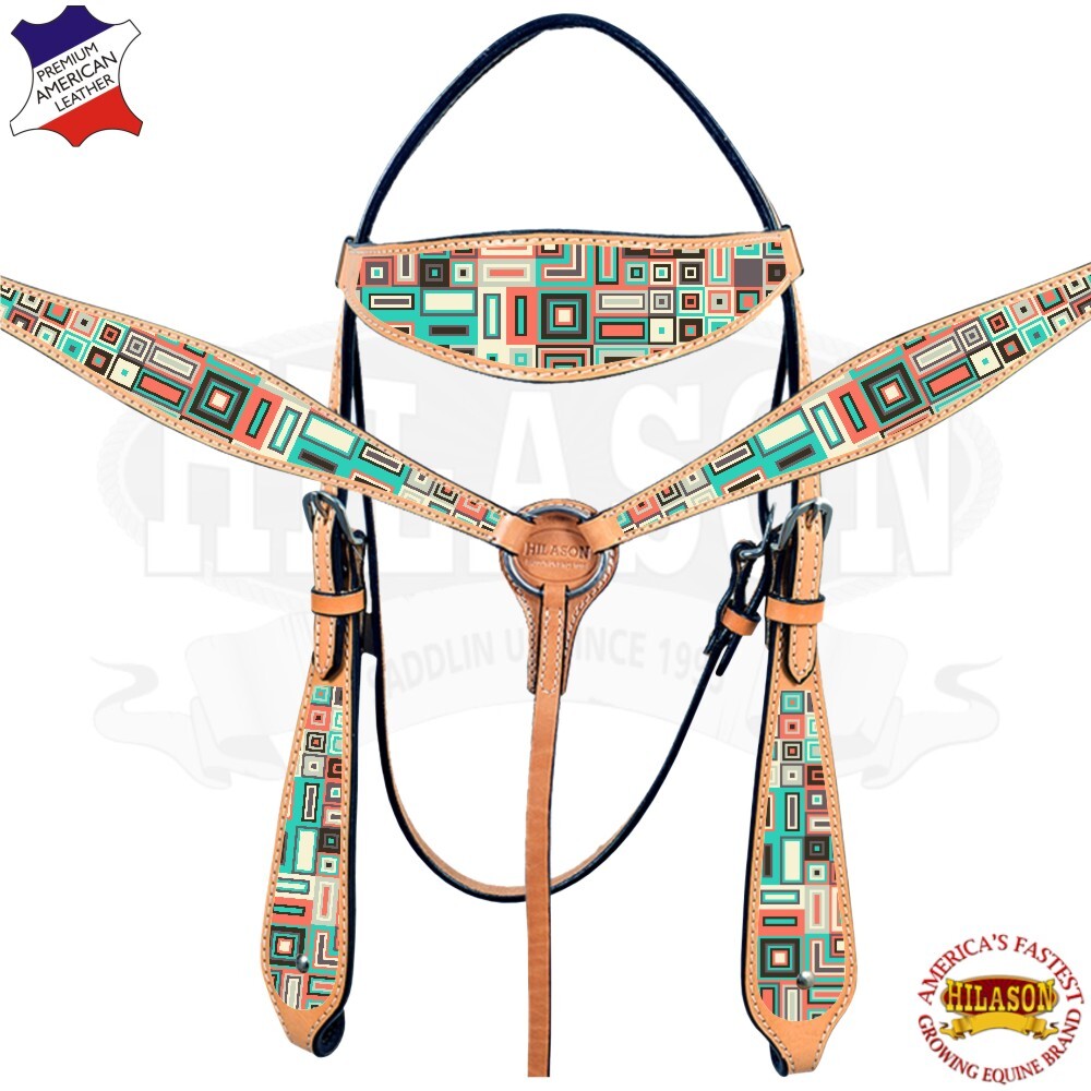 Horse Riding Accessories HILASON Western Headstall & Breast Collar Set ...