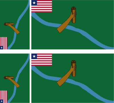 Lot 4 Vinyl Stiker autocollant Drapeau Flag Lofa County LIBERIA | eBay