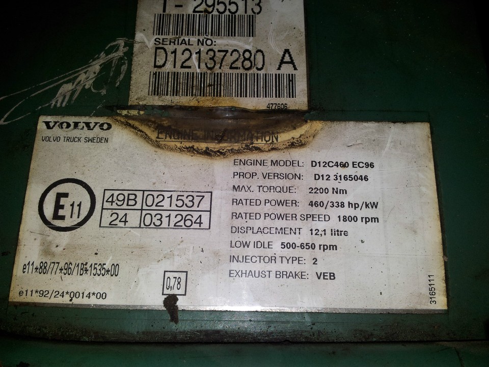 VOLVO FH12 engine control unit ECU, EDC, D12C460, 338KW, 460PS | eBay UK