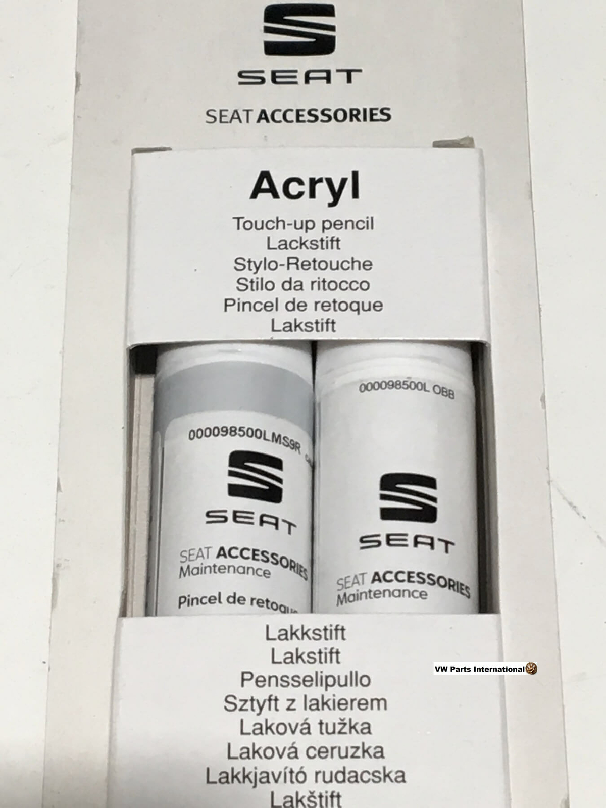 SEAT Nevada White LS9R Genuine SEAT Touch Up Paint Scratch Stone Chip ...