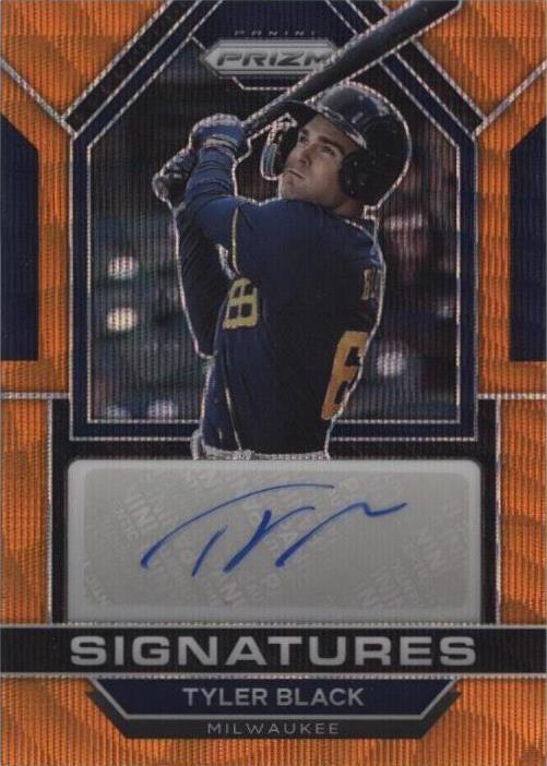 2023 Panini Prizm - Signatures Tyler Black #SIG-TB Orange Wave Prizm ...