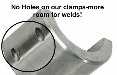 Steel tube pipe clamp bolt on weldable 1" roll cage mount many uses in ...