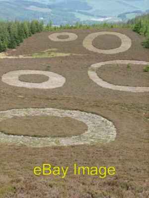 Photo 6x4 Heather sculpture Riggs, The/NT3334 Several elongated ovals ...