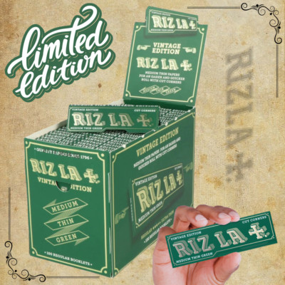 Rizla Green Vintage Edition Regular Rolling Paper - LIMITED EDITION ...