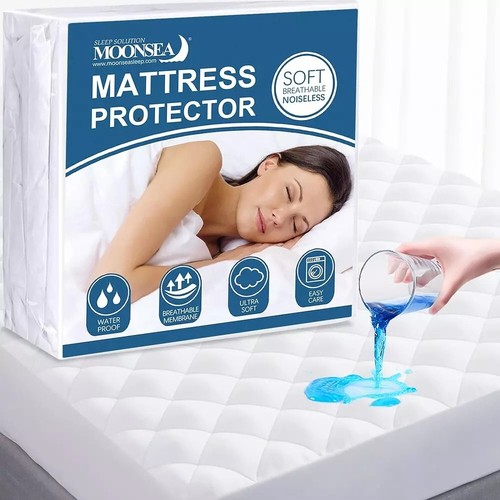 Short King RV Mattress Pad Waterproof 72X75 Inch, Absorbent and Quilted ...