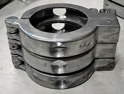 (QTY 11) LEYBOLD & SWAGELOK NW40/KF40/KQ-40 VACUUM FLANGE CLAMPS *FREE ...
