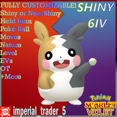 Pokémon Scarlet and Violet SHINY Morpeko W/ Best 6IV + Customizable | eBay