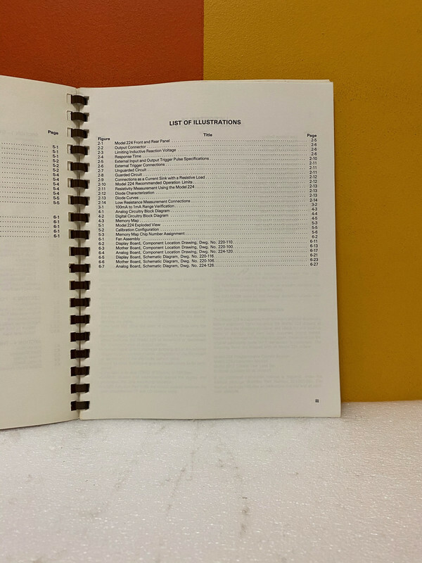 Keithley Model 224 Programmable Current Source Instruction Manual | eBay