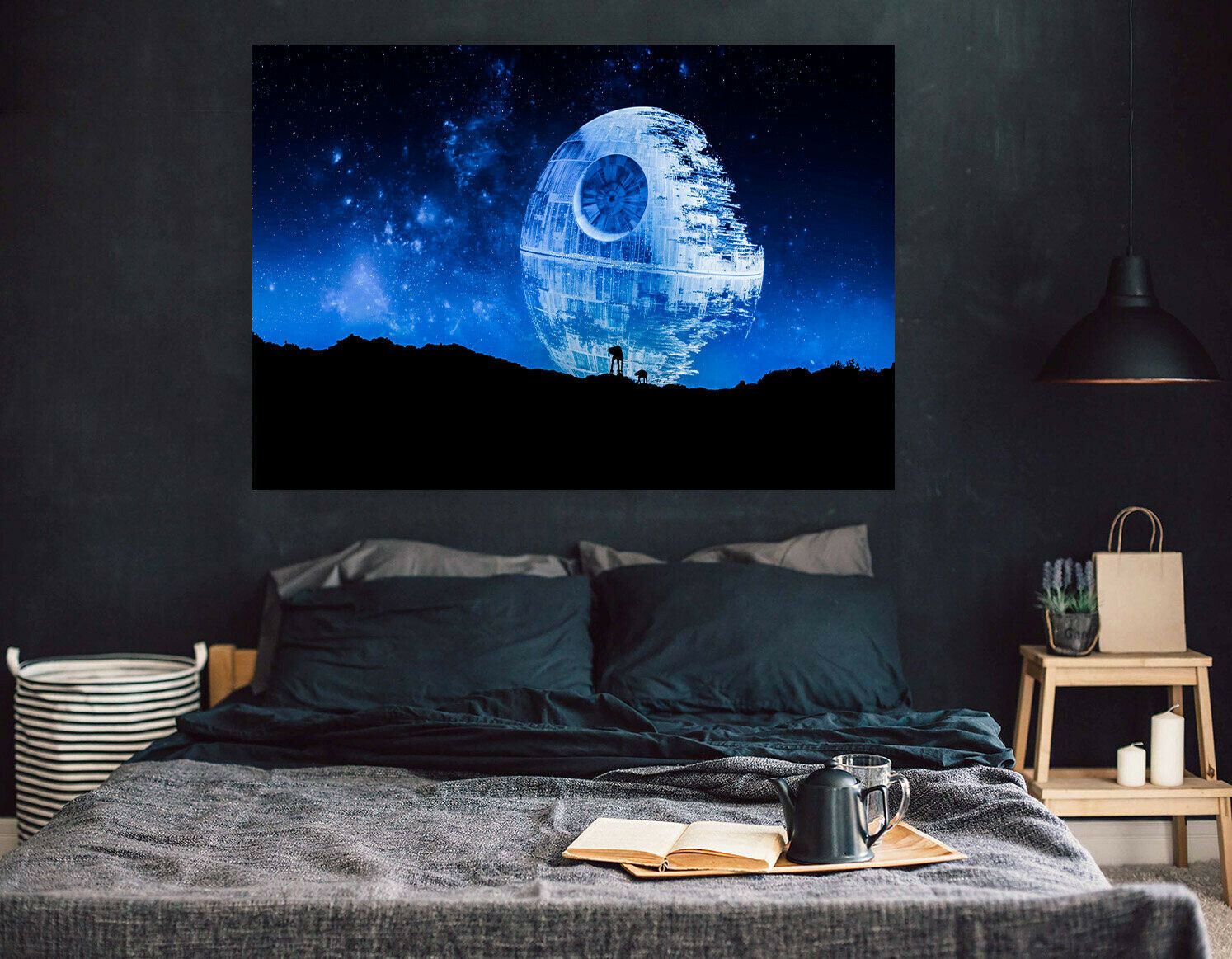 Star Wars Todesstern Film Leinwand Bilder Wandbilder - Hochwertiger ...