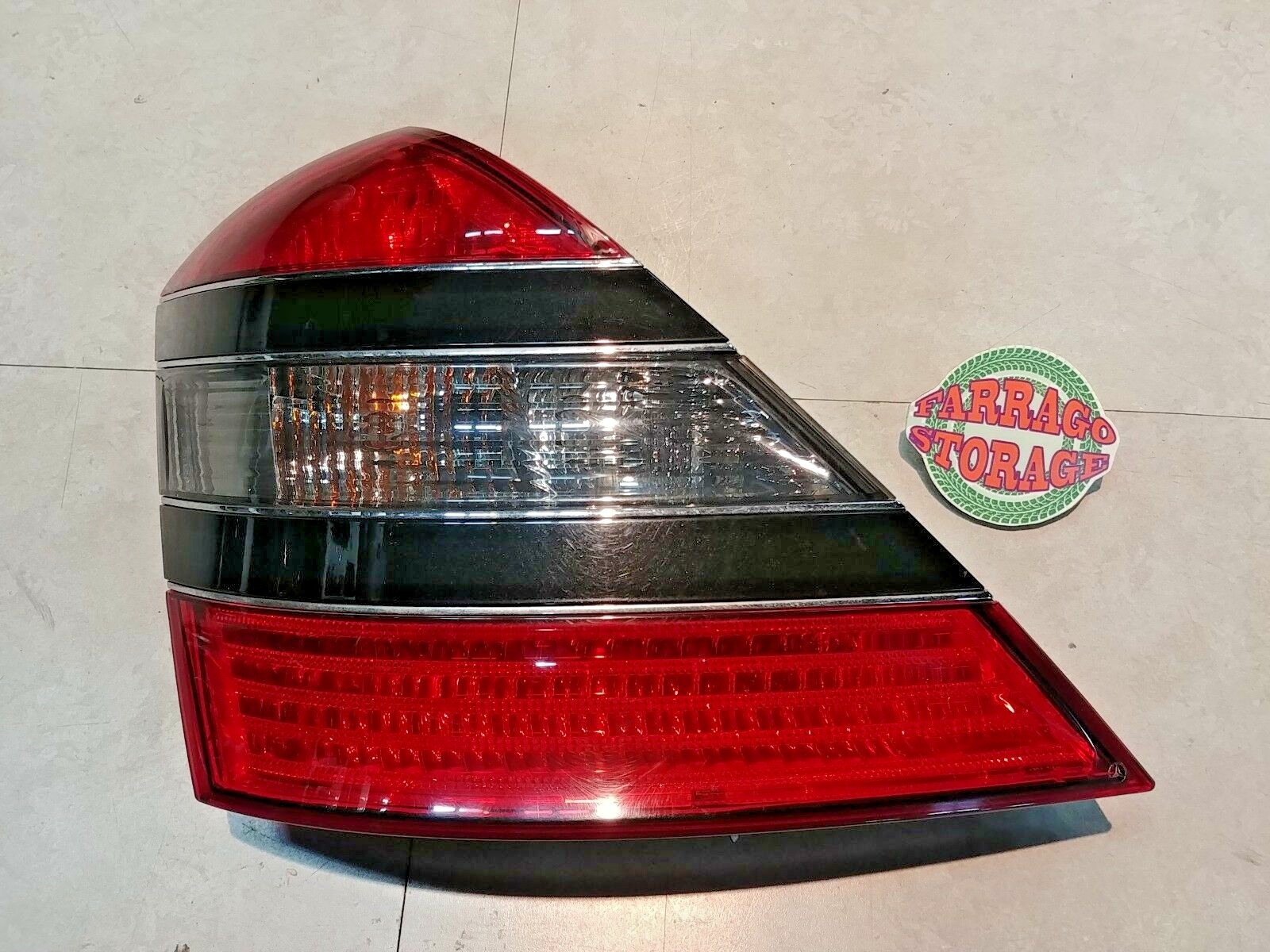 2007-2009 Mercedes Benz W221 Genuine Taillight Black Left Driver ...