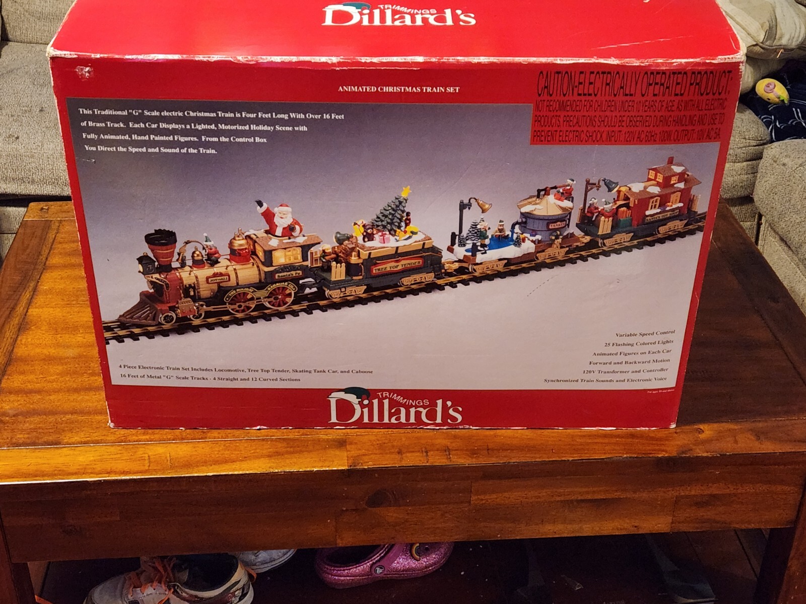Dillard's Trimmings Animated Christmas Electronic Train Set | eBay