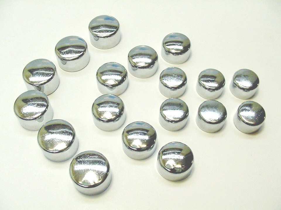 CHEVY Chrome Motor Engine Bolts Caps Covers Dress-up Kit set 18 NOS ...