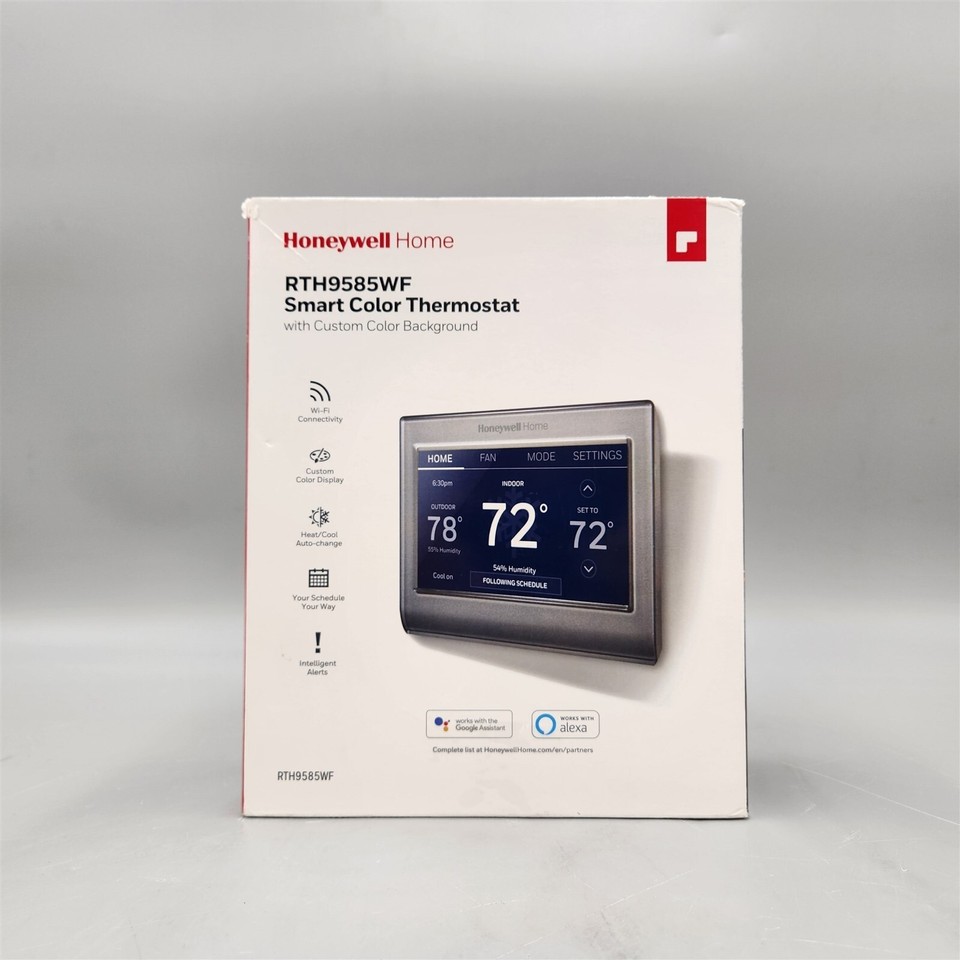Honeywell RTH9585WF1004/W Home Wi-Fi Smart Color Programmable ...