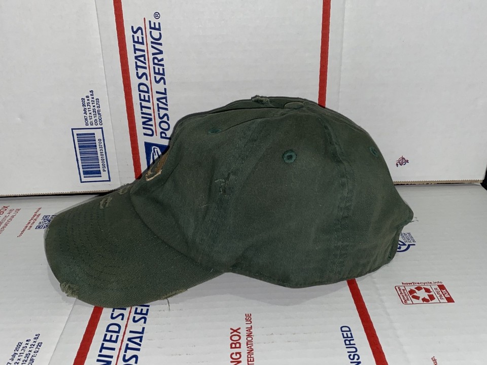 KB Ethos vintage Baseball cap dad hat USED Dove Bird logo design Green ...