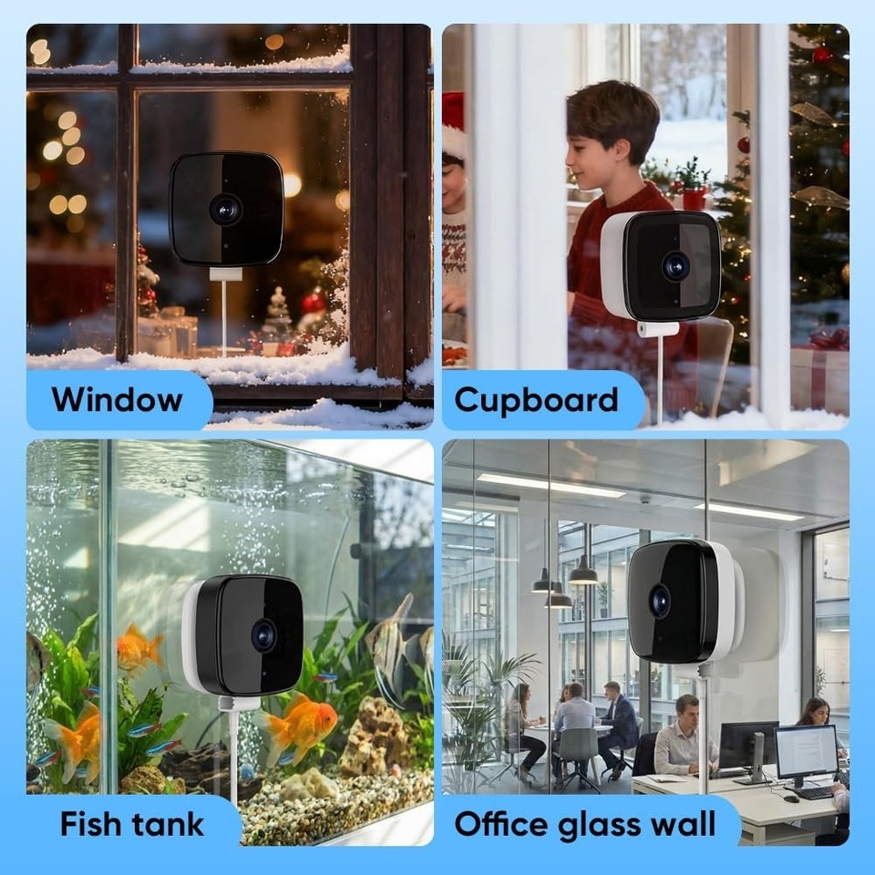 Saker Smart 2K Window Security Camera: 2.4GHz & 5GHz Indoor Cameras for ...