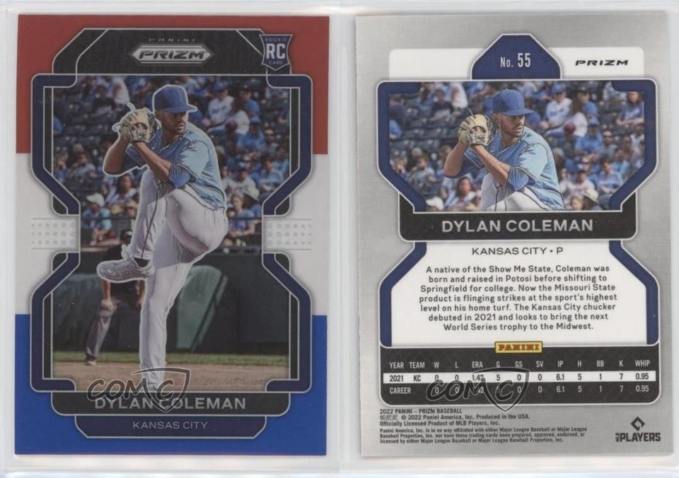 2022 Panini Prizm Red White & Blue Prizm Dylan Coleman #55 06p8 | eBay