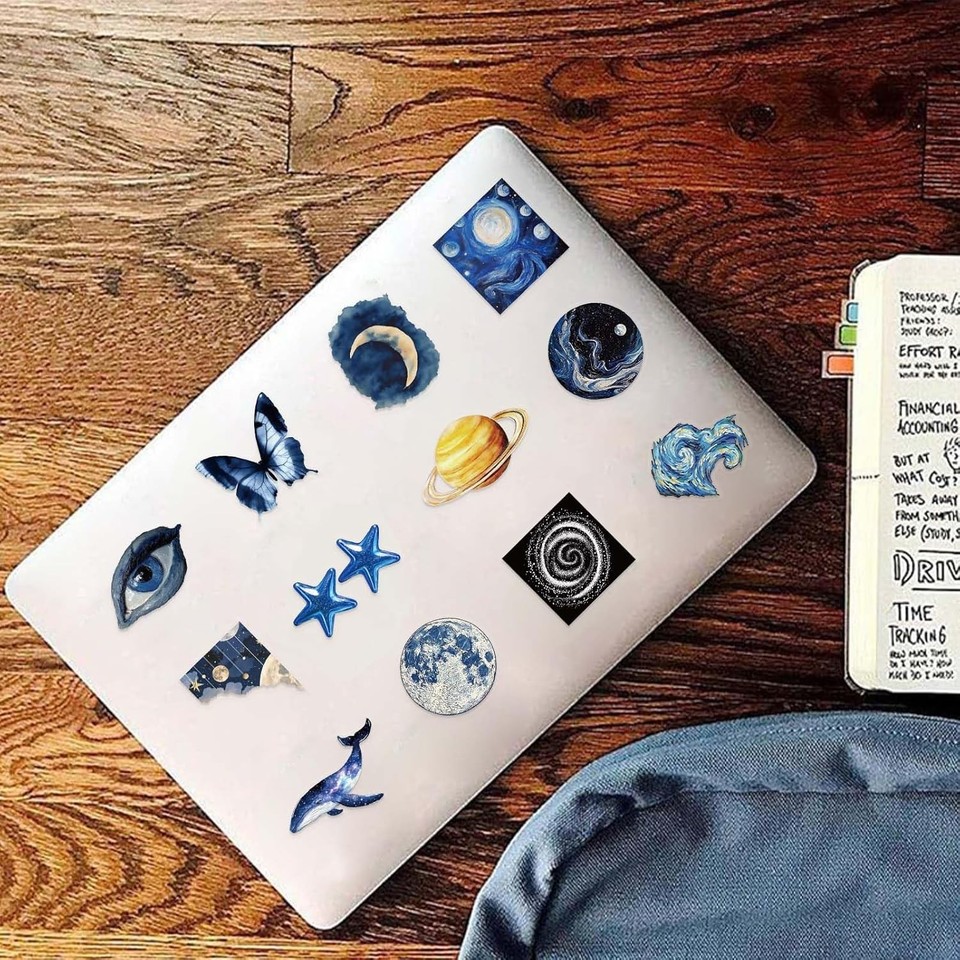 50PCS Holographic Space Stickers, Glitter NASA Stickers for ...