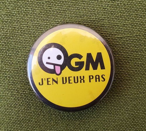 BADGE - OGM J'EN VEUX PAS - BON ÉTAT | eBay