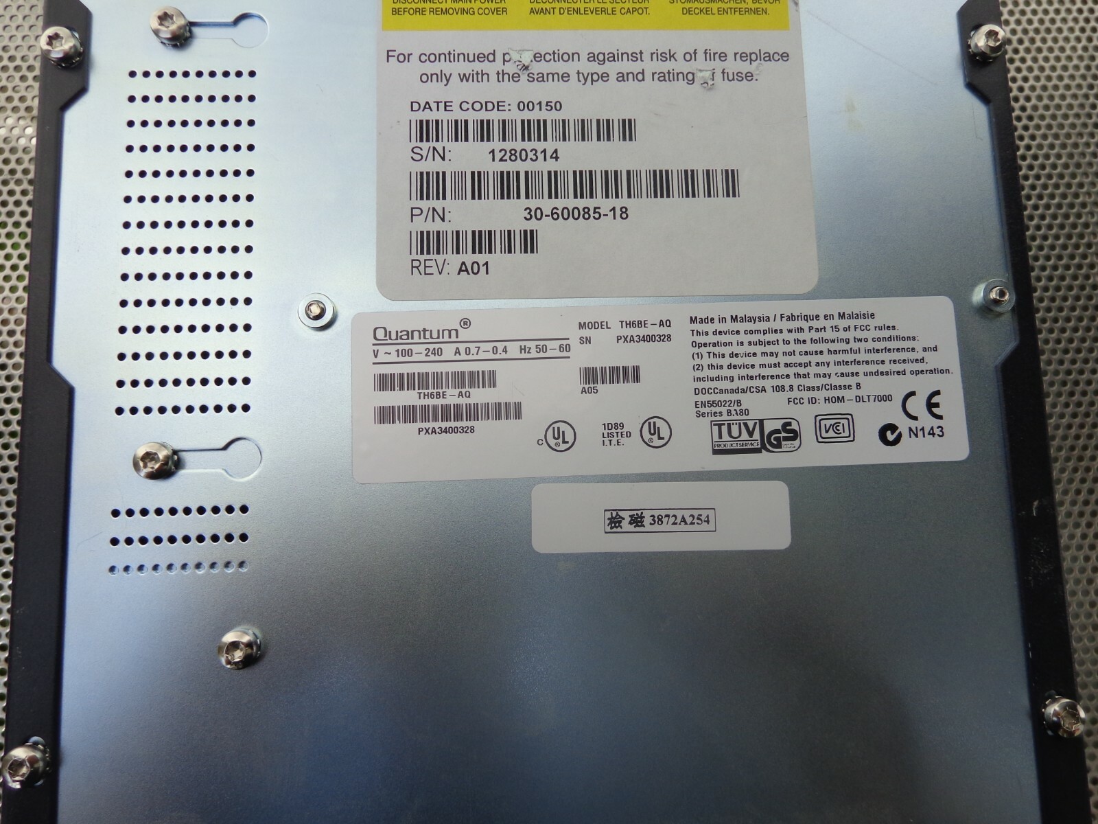 Dell PowerVault 110T DLT 7000 External Tape Drive TH6BE-AQ SCSI/SE | eBay