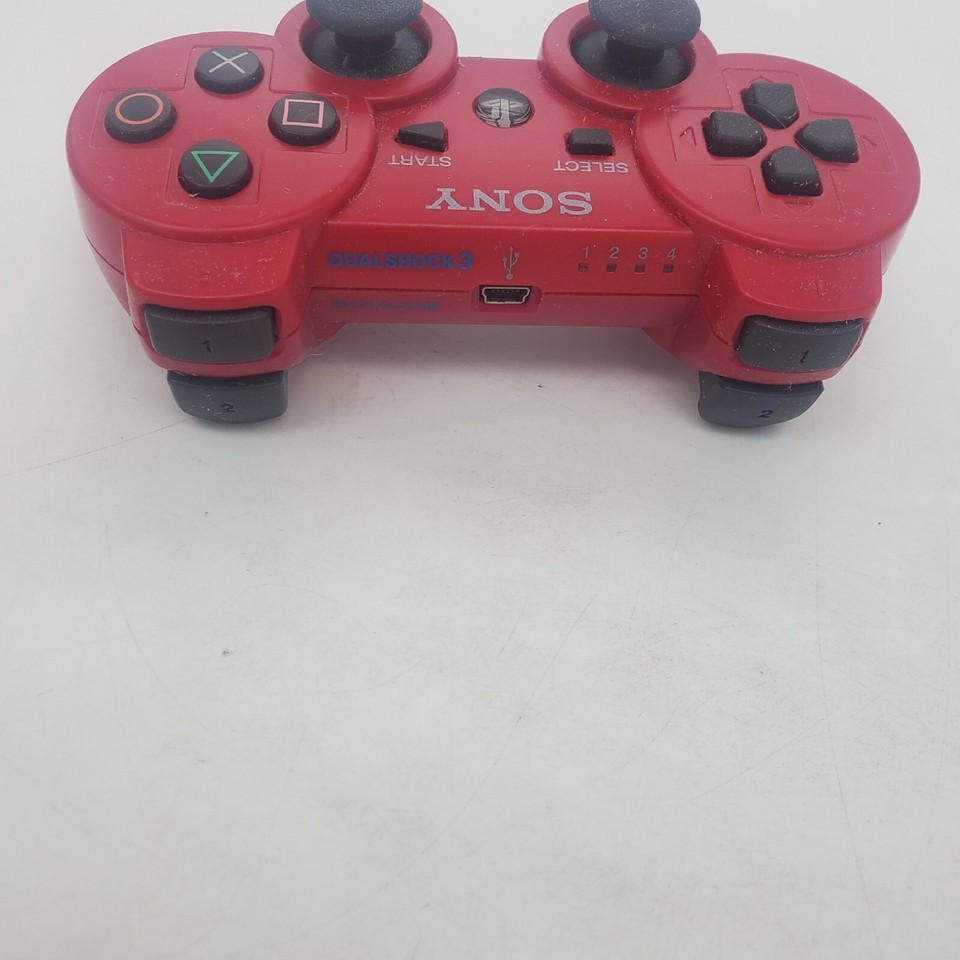 Sony Playstation 3 PS3 Dualshock 3 Controller CECHZC2U - Red - OEM | eBay