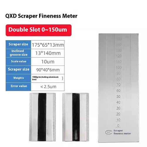 Stainless Steel Single and Double Tank Paint Particle Fineness Meter ...