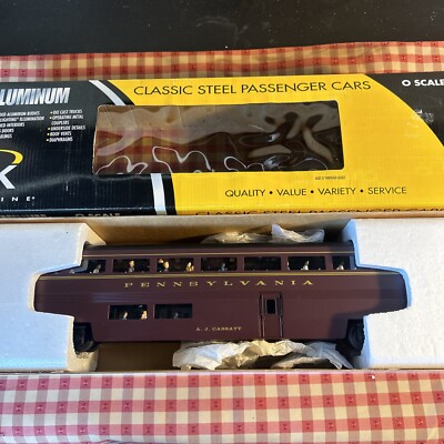 K Line PRR 18” Bi-level Passenger Coach 4680-30006 O Scale AJ Cassatt ...