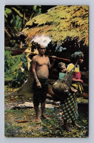 Talamanca Indians "Going Fishing" Antique COSTA RICA Native Postcard Limon 1910s | eBay
