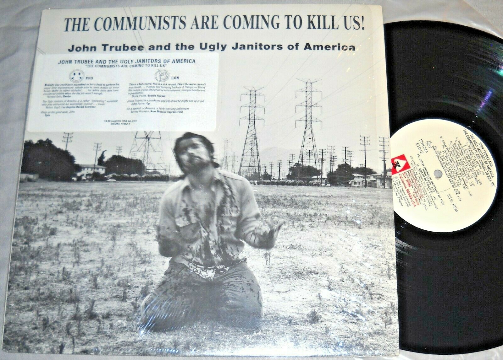 JOHN TRUBEE The Communists are Coming to Kill Us VINYL LP record '84 ...