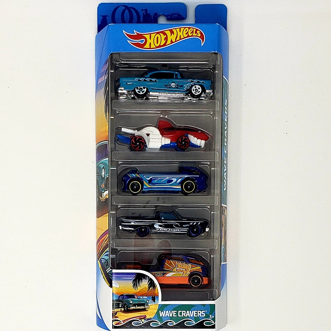 Hot Wheels Wave Cravers 5 Pack 1:64 Scale Diecast 2019 Collector Cars ...