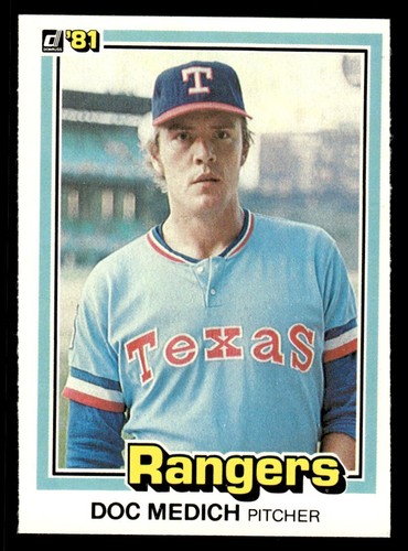 Doc Medich 1981 Donruss #386 Texas Rangers | eBay