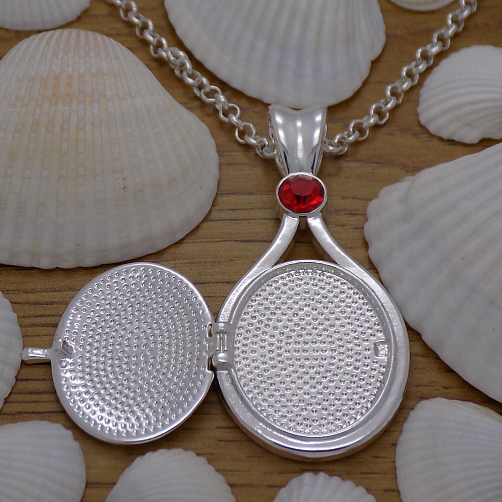 H2O Just Add Water Mako Mermaid Locket Necklace with Red Crystal Pendant & Chain | eBay Australia