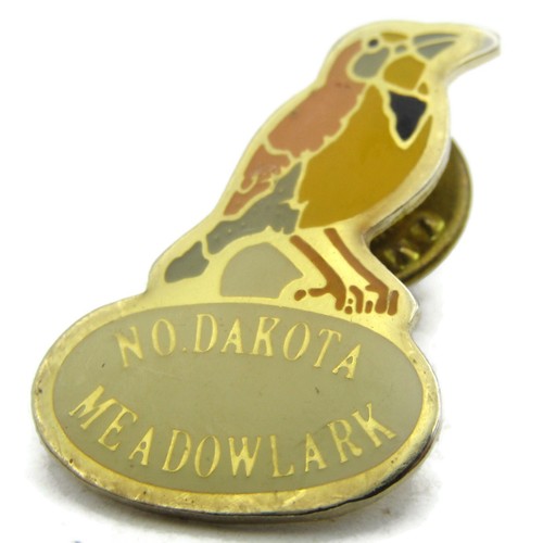 North Dakota Meadowlark Bird Pin | eBay