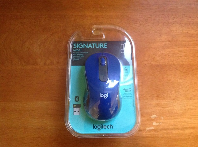 Logitech SIgnature M650 L Wireless Mouse - Blue for sale online | eBay