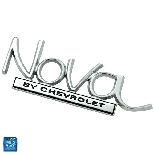 1969-72 Chevrolet Nova "Nova By Chevrolet" Trunk Emblem GM 8701089 | eBay