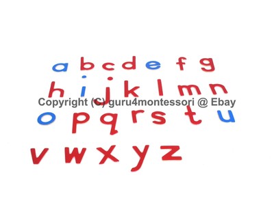 NEW Montessori Language Material - Small Movable Alphabet in Print ...