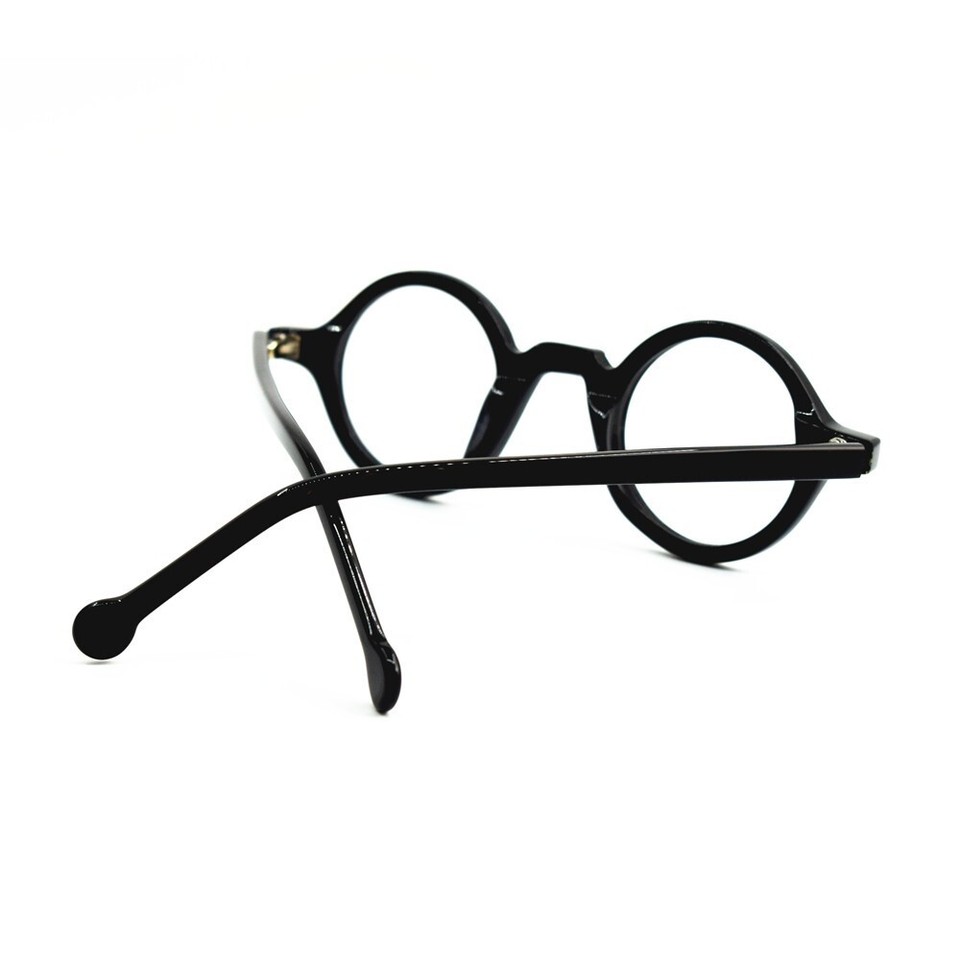 Retro Small Round Eyeglasses Acetate Matte Green Eyeglass Frames Men ...