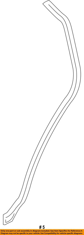 GM OEM 17-23 XT5 Rear Door Door Components-Rear W'strip 23198120 | eBay