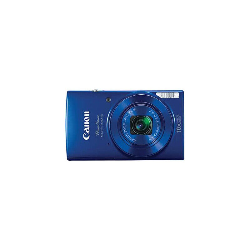 Canon PowerShot ELPH 190 IS Digital Camera 20MP 10x Optical Zoom Blue ...