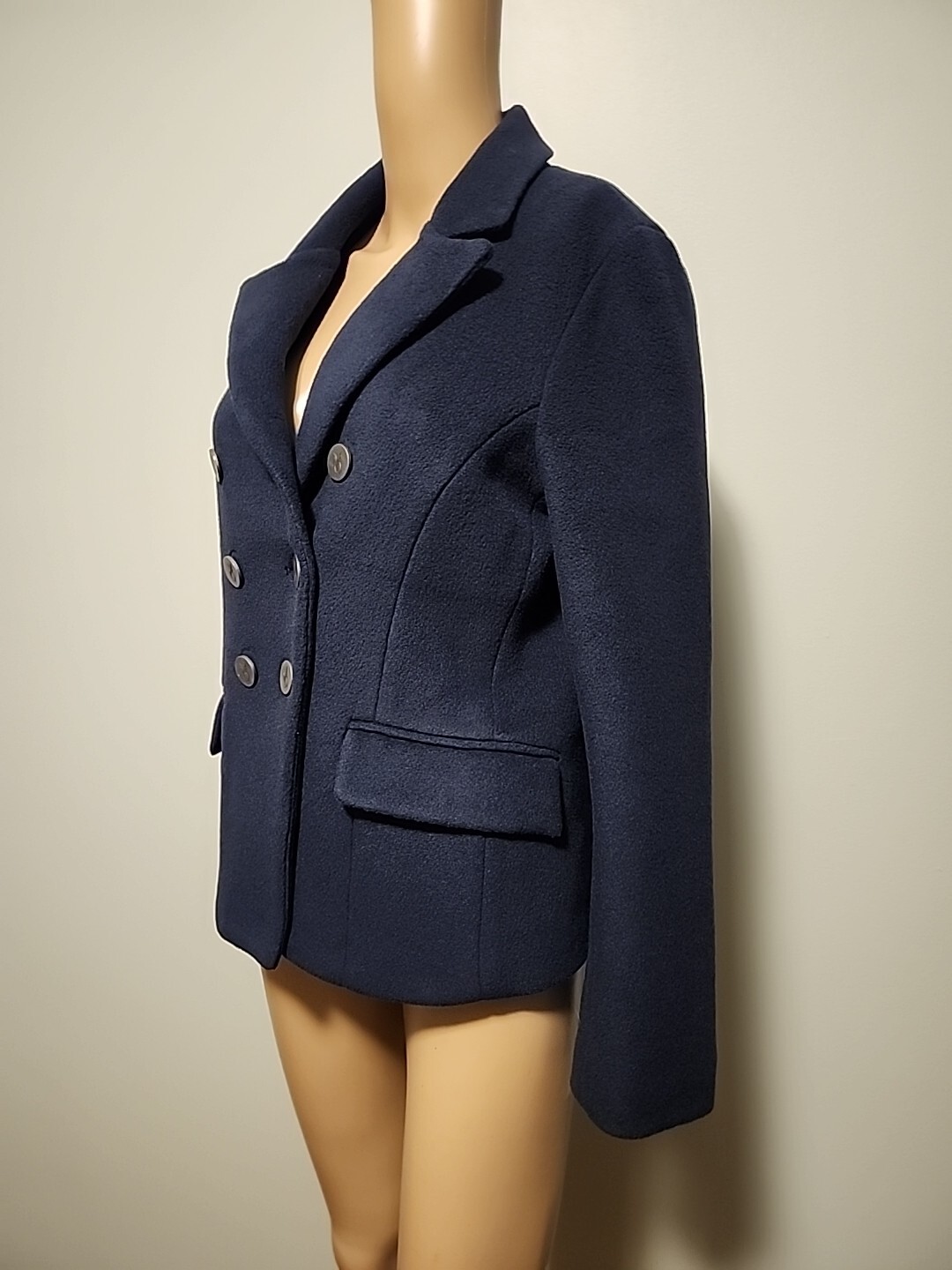 Dudley Stephens Navy Vello Fleece Mead Point Blazer Size S | eBay