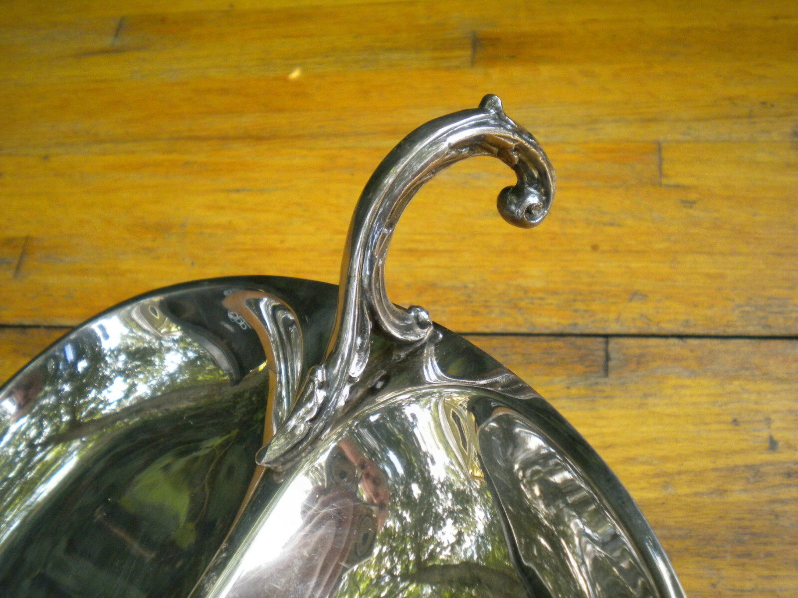 Vintage English Silver Mfg Corp MRR Leaf Shaped Silver-Plated Serving ...