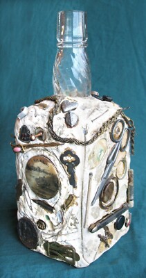 Antique Memory Bottle Vintage Folk Art Sculpture (57+ objects) Early ...