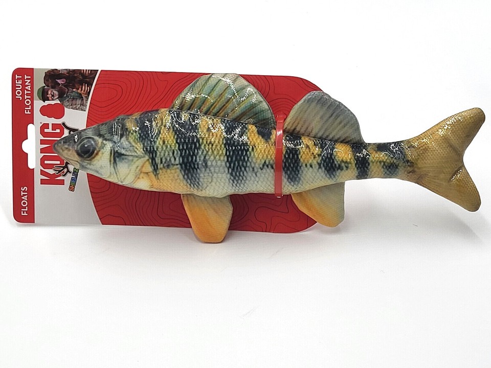 KONG Shieldz Wild Fish Training Dummy Floating 11" Dog Fetch Toy *Pick ...