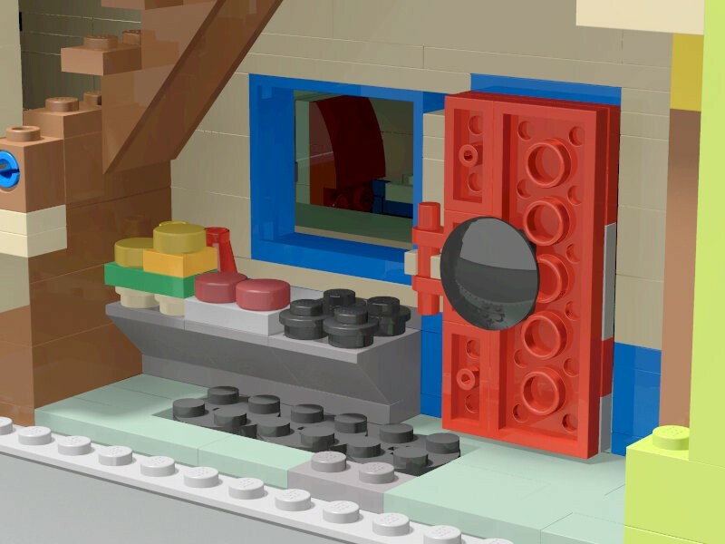 Custom Instructions of MOC Bob's Burgers Modular Building for Lego ...